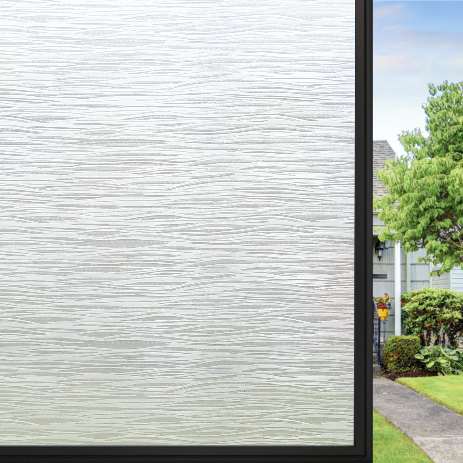 Amazon.com: LUTE Window Privacy Film Frosted Glass Window Film ...