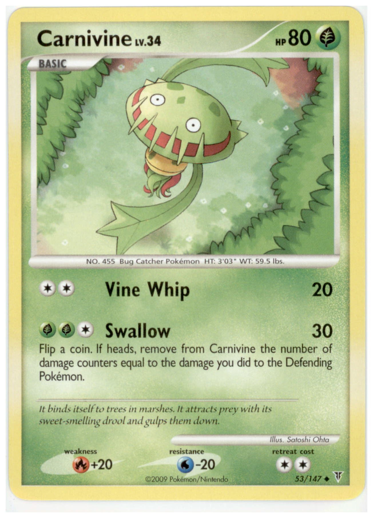 Carnivine Pokemon Cards