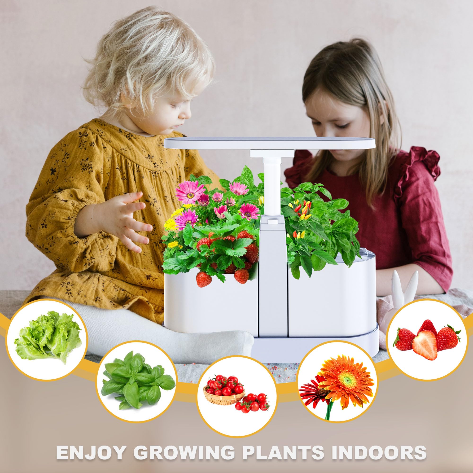 Hydroponics Growing System Mist Humidifier, 11 Pods Indoor Garden Plant ...