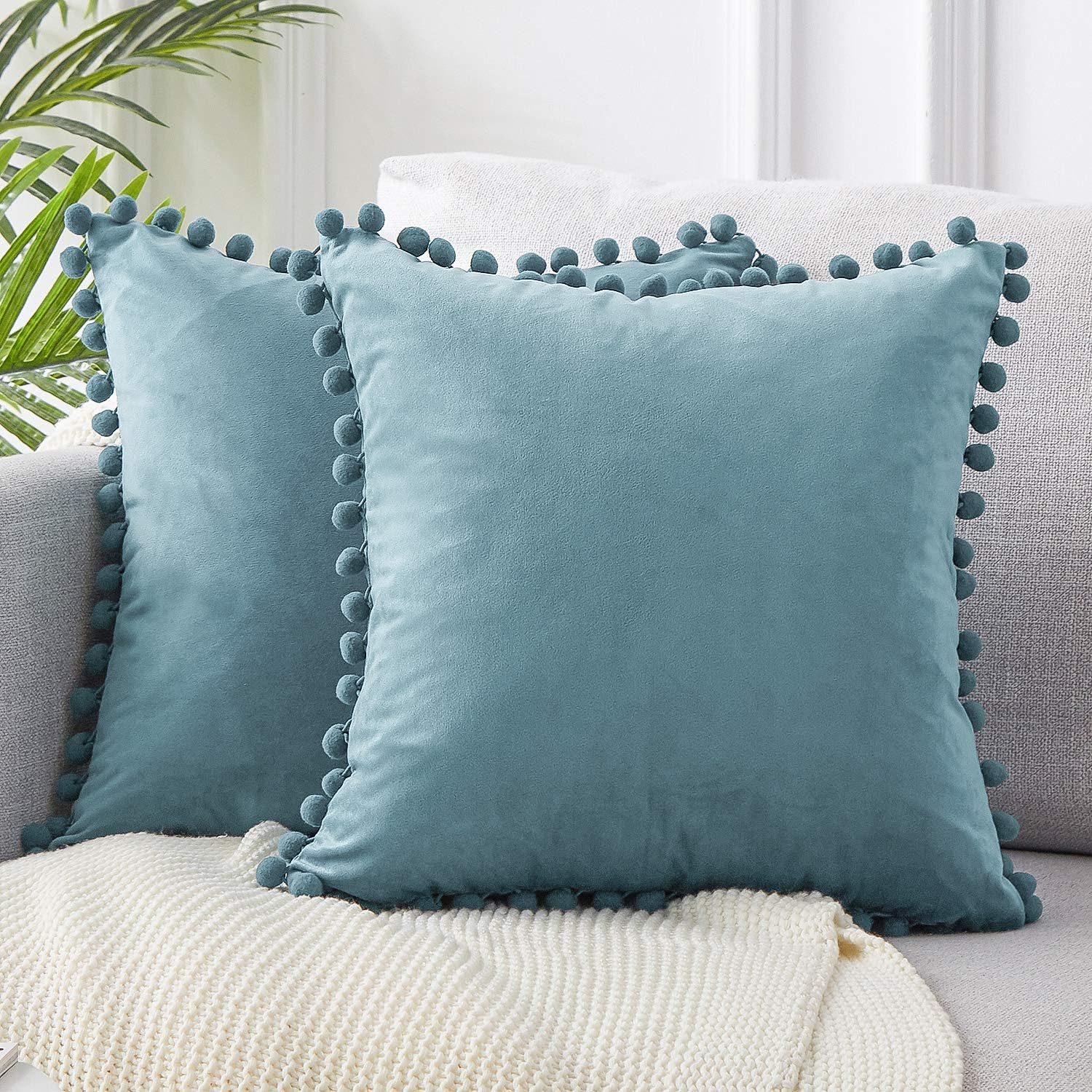 Top Finel Decorative Throw Pillow Covers 24 X 24 Inch Soft Particles