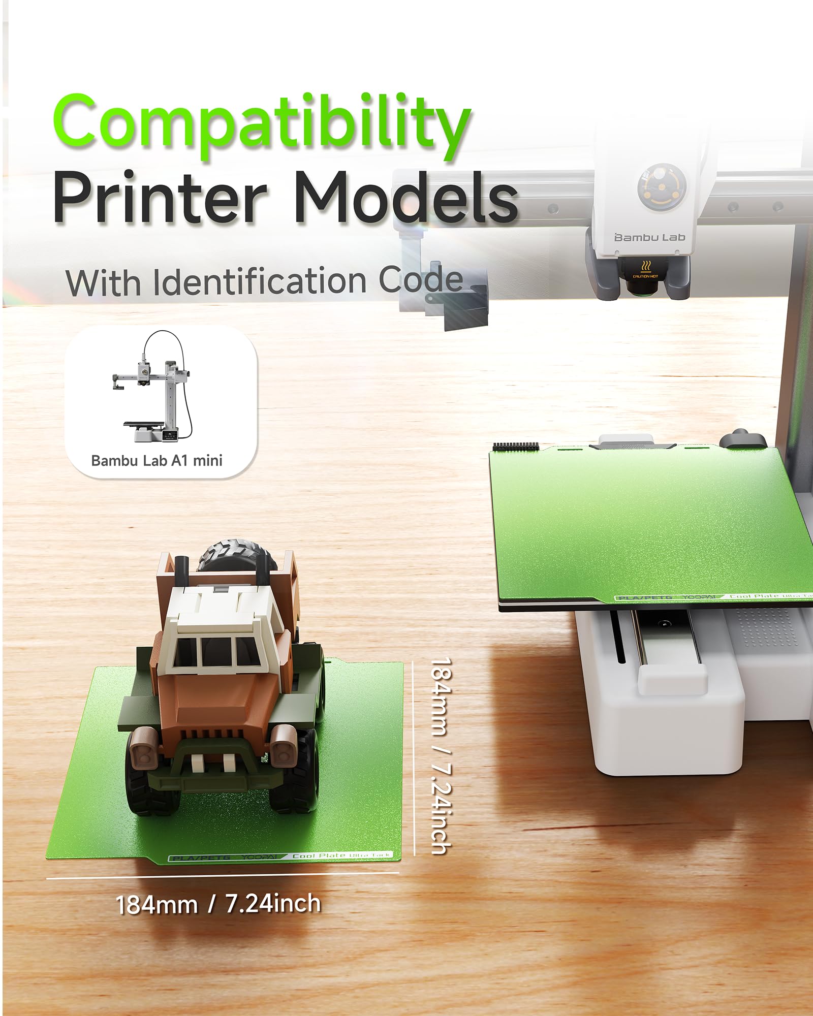 Snapklik.com : YOOPAI Cold Low Temperature Build Plate For Bambu Lab A1 ...