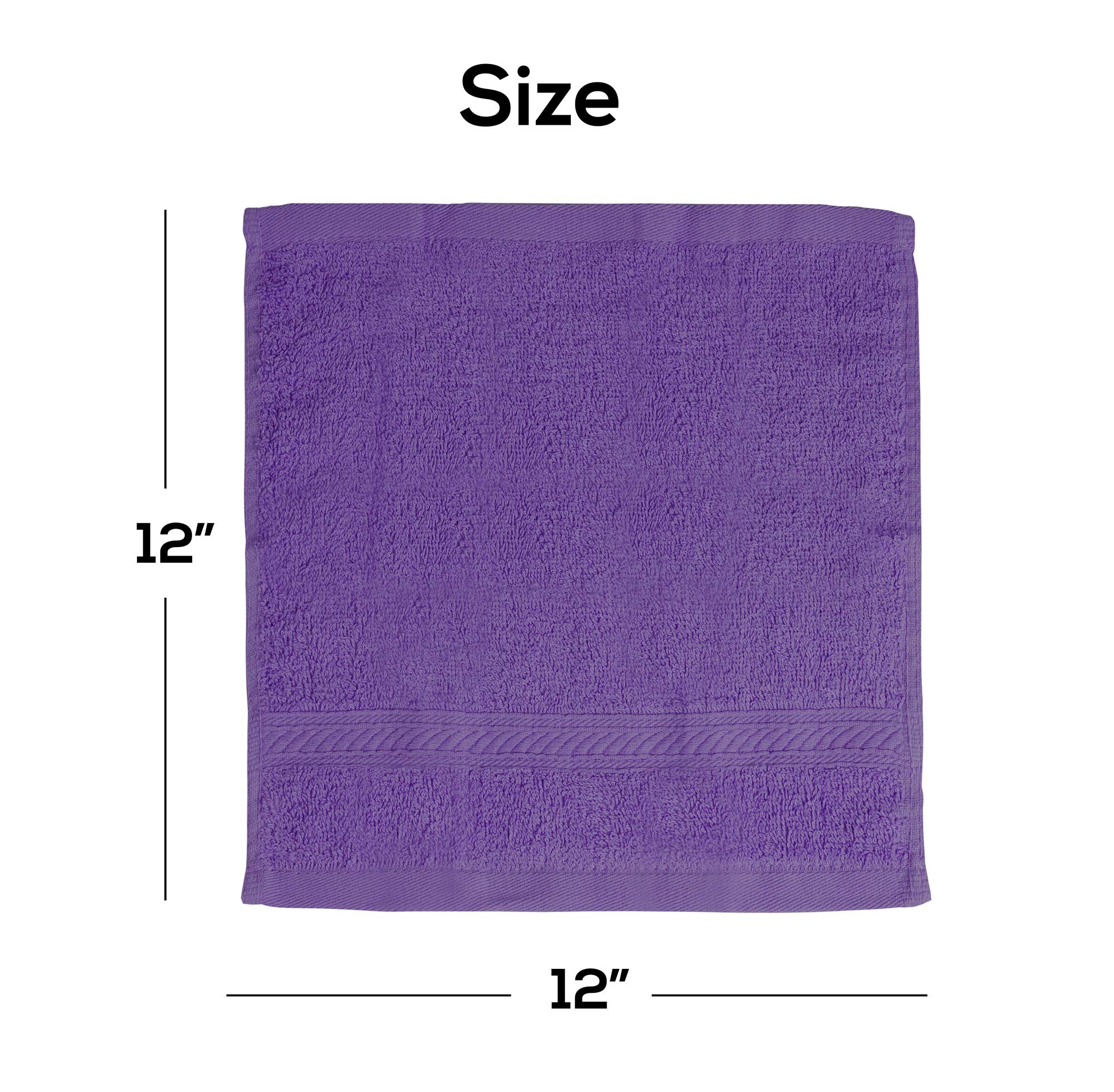 Cotton Face Washcloths Set 100% Cotton Ultra Soft Wash Cloth Towel Set ...