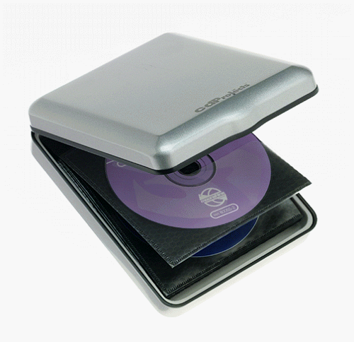 cdProjects SC22MS Steel Case (22/12-CD Capacity, Metallic Silver Finish ...