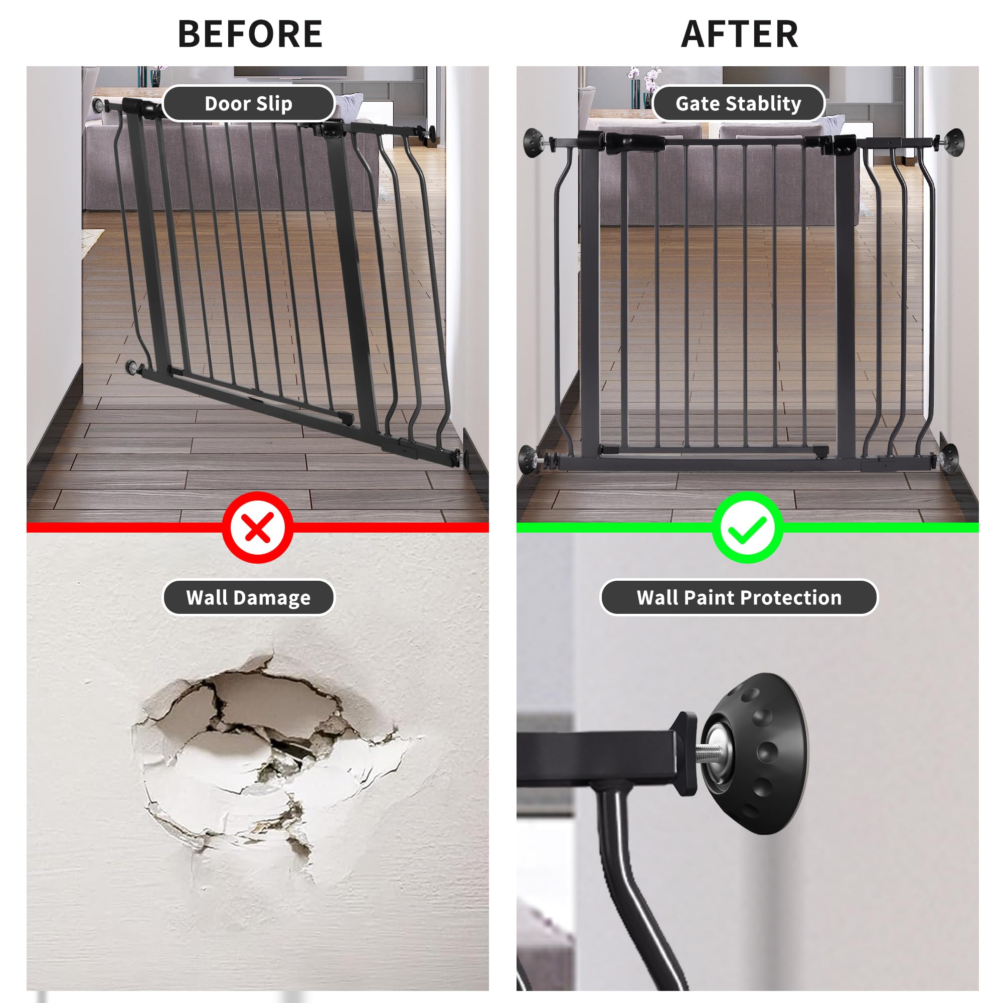 Snapklik.com : BalanceFrom Baby Gate Wall Protector - 4 Pack Cups For ...