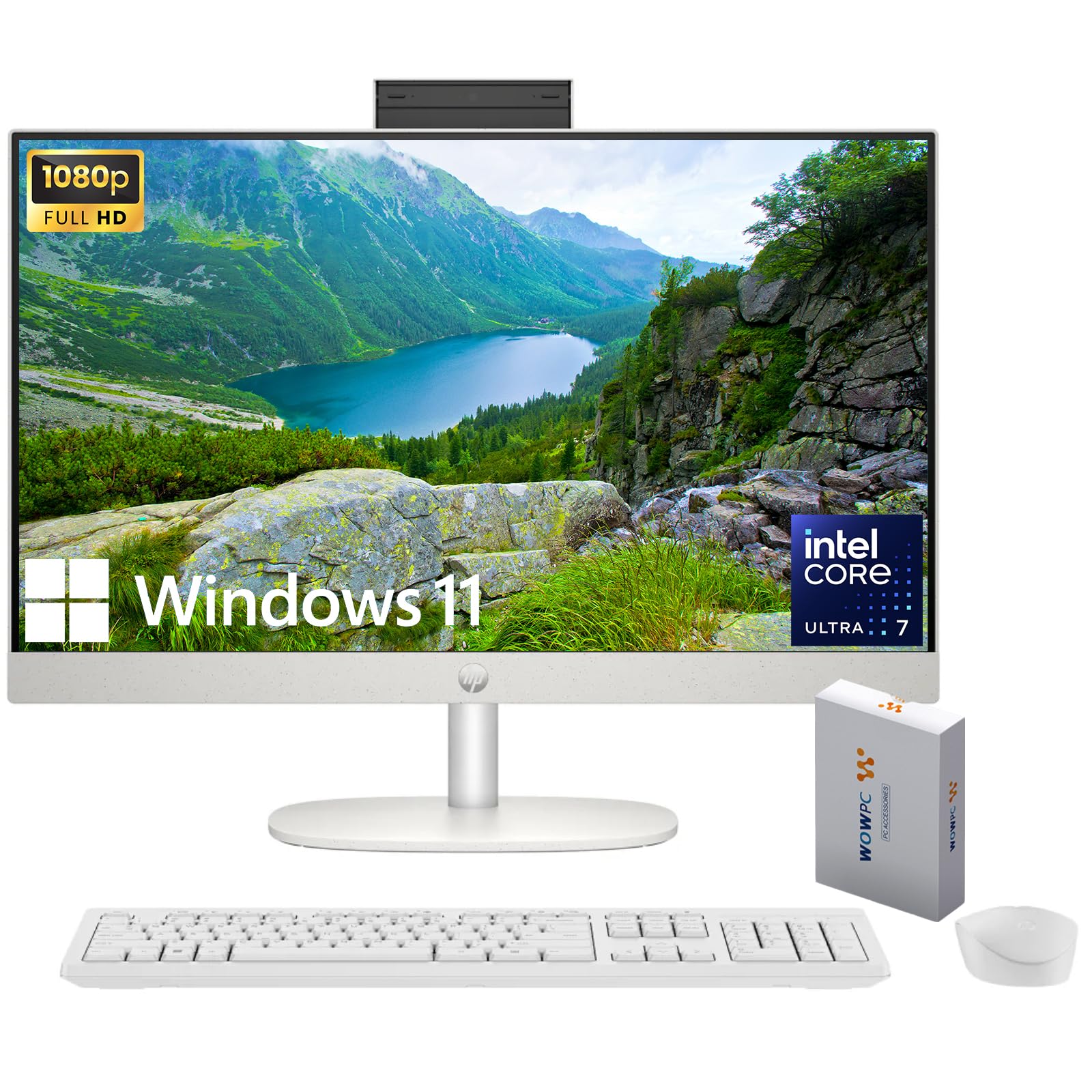 Amazon.com: HP Newest 27" All-in-One Desktop Computer, FHD IPS Display ...