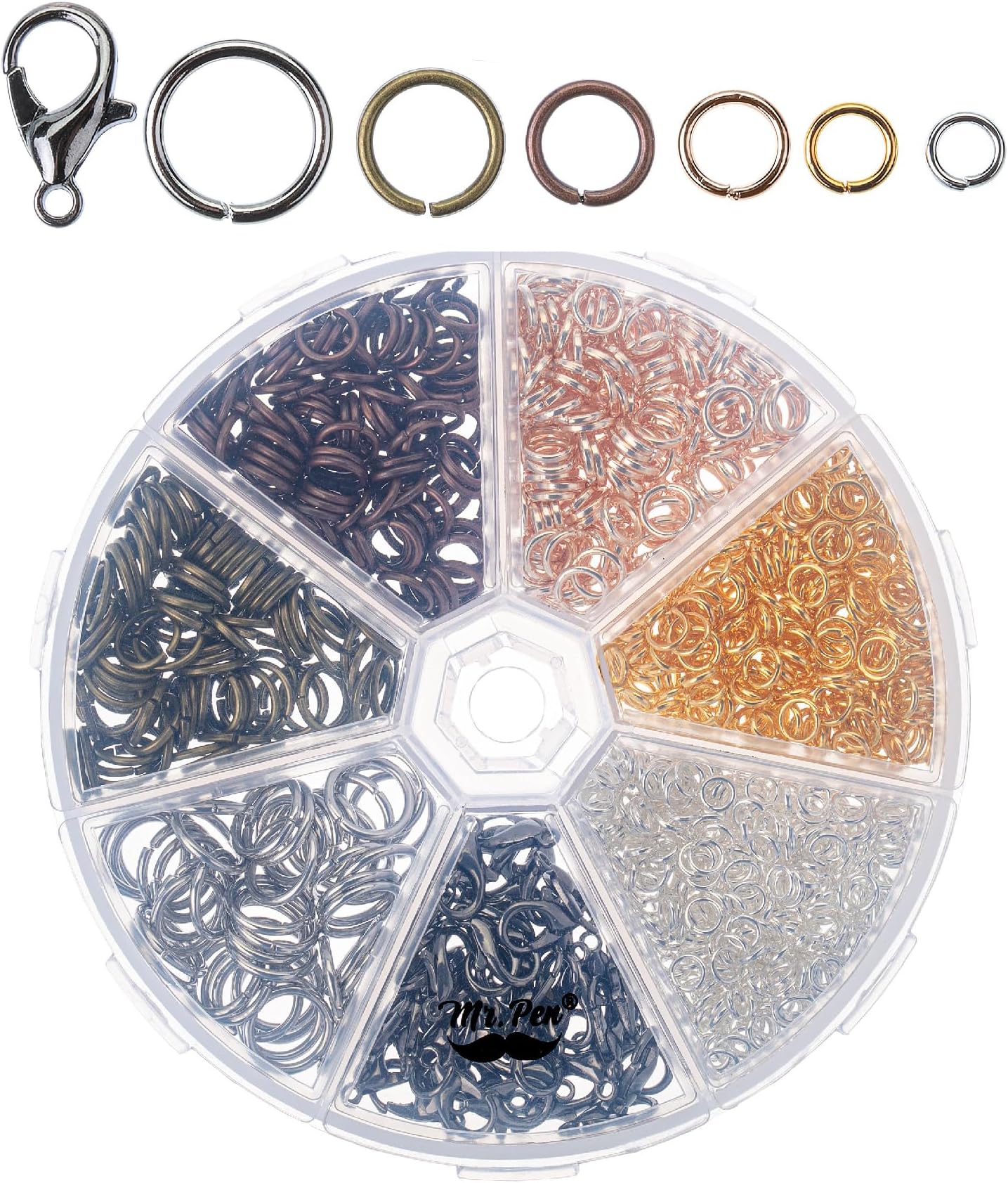 Amazon.com: Mr. Pen- Open Jump Rings and Lobster Clasps, 1014 pcs, 6 ...