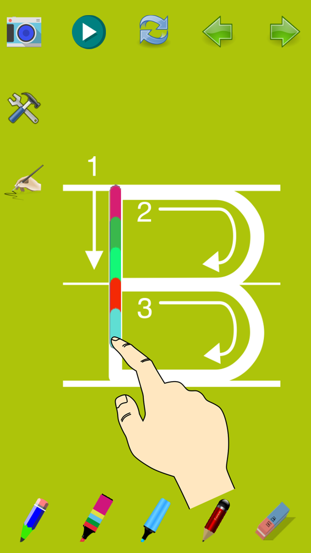 School Fonts Handwriting Styles Wizard - Trace Letters, Capital ...