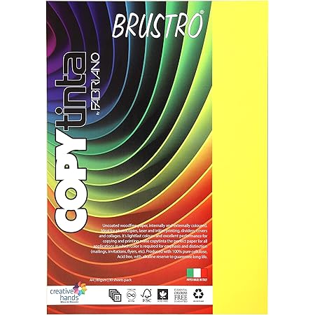 Sehgal A4 Colors Papers 75 GSM, Lemon Yellow Color Sheets for printing ...