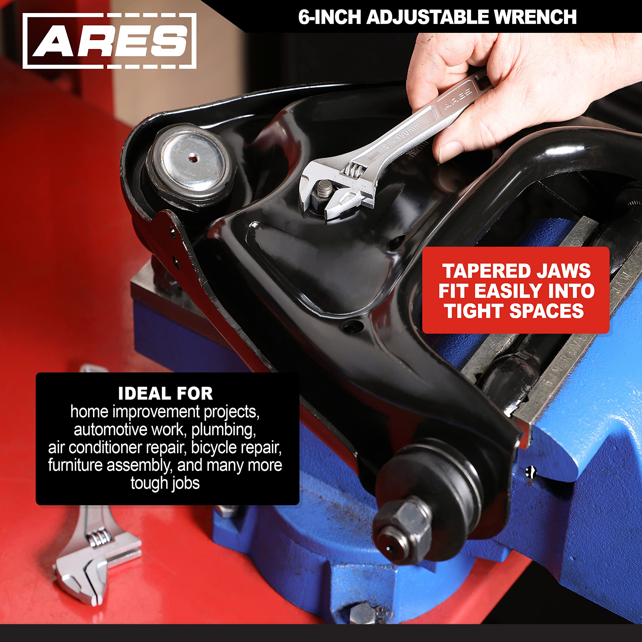 Snapklik.com : 33058 6-Inch Adjustable Wrench Drop Forged Chrome ...