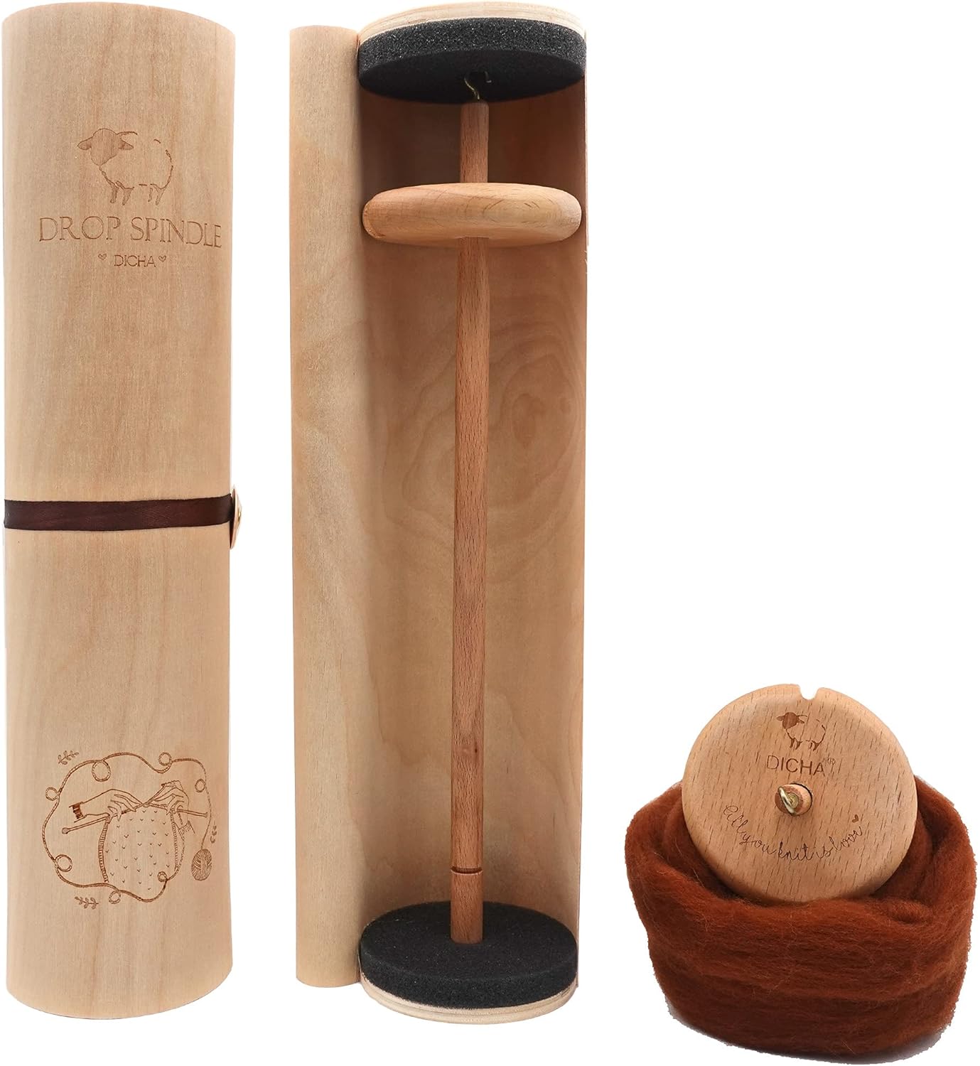 DICHA 3 Inch Drop Spindle Kit- High Low Whorl Wooden Philippines | Ubuy
