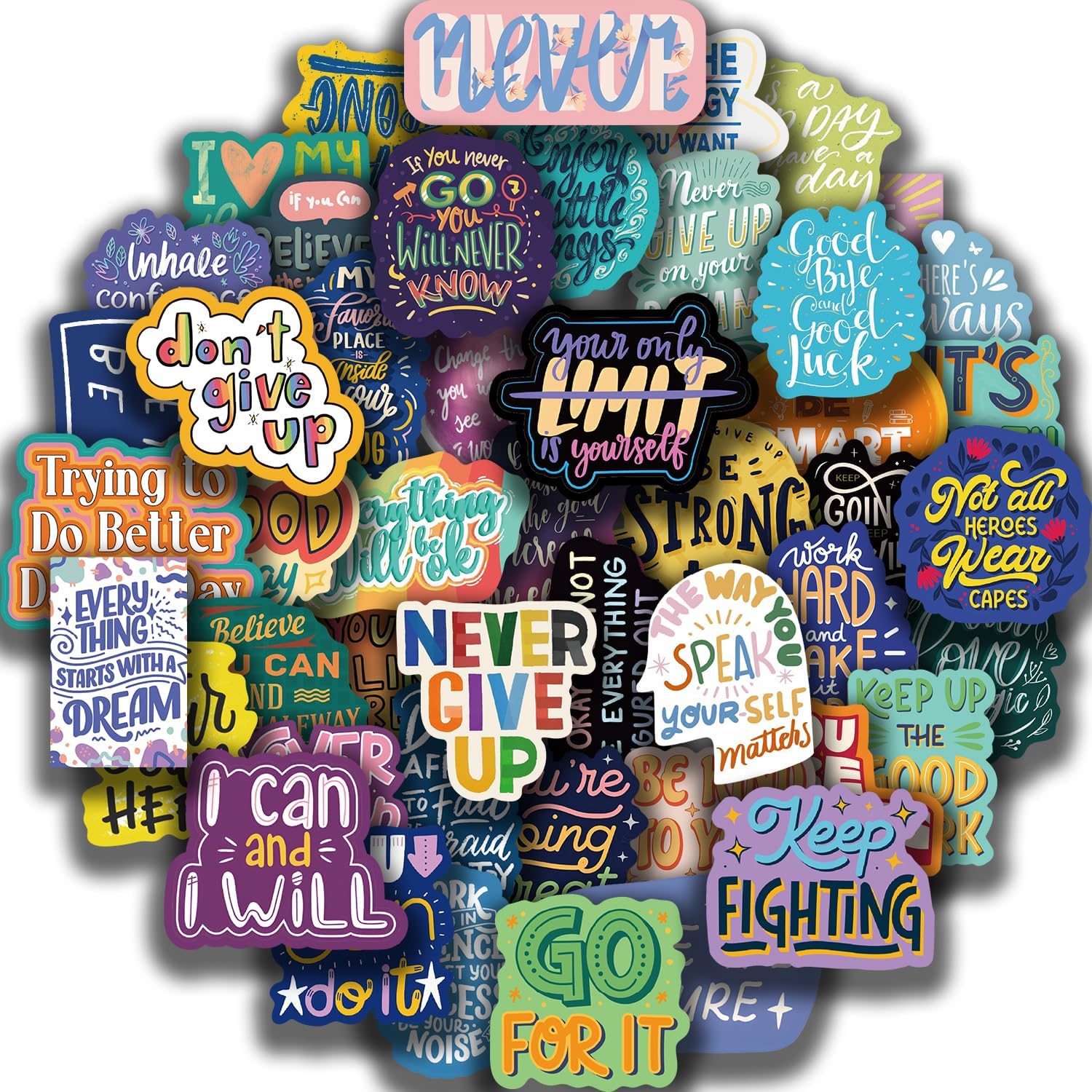 Amazon.com: 50PCS Motivational Stickers, Inspirational Stickers for ...