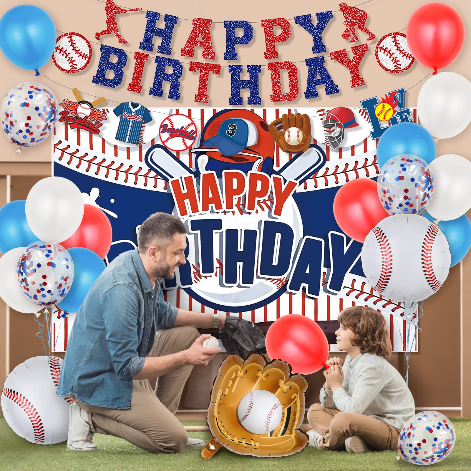 Snapklik.com : Baseball Party Decorations, Baseball Birthday Party ...