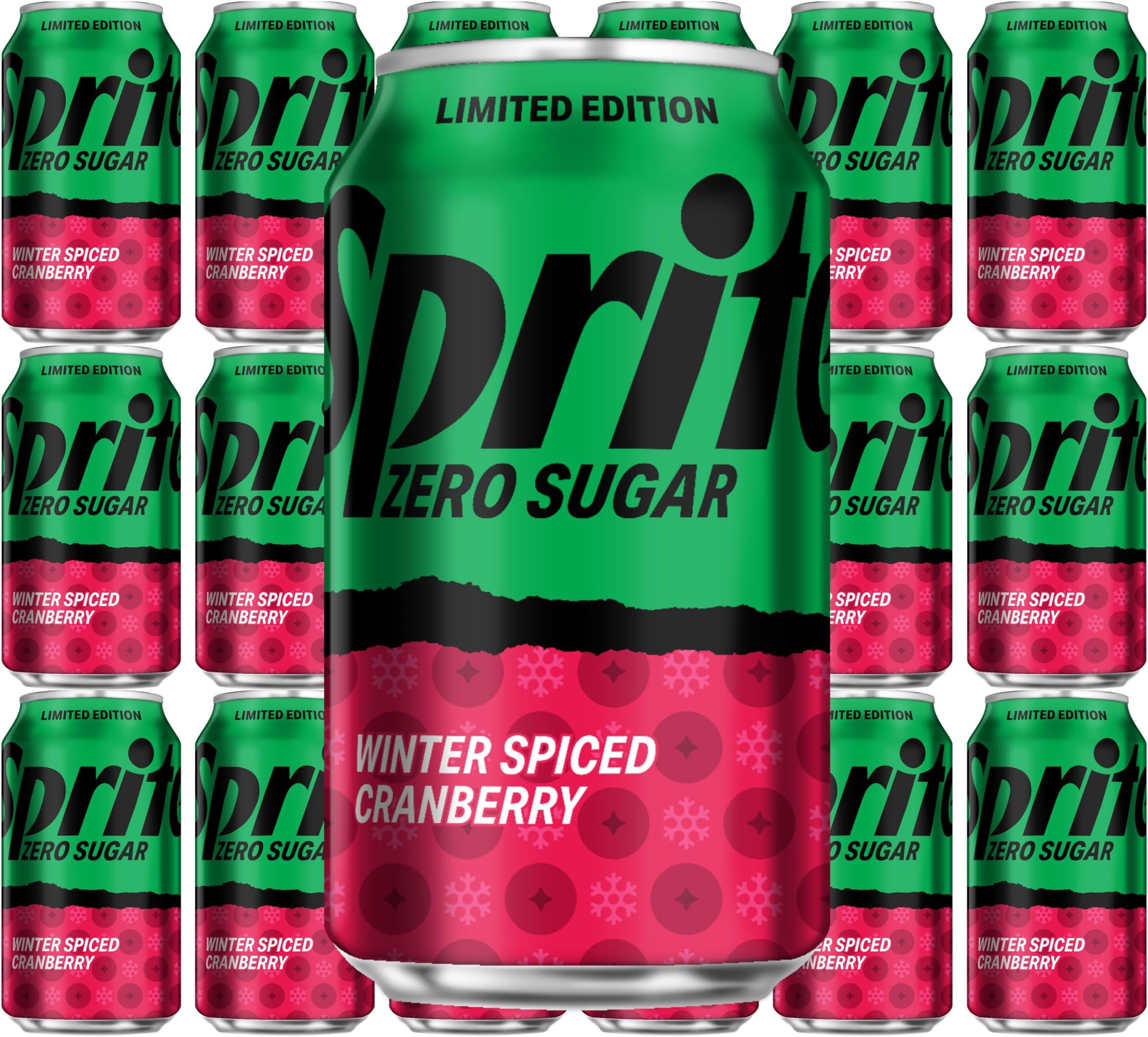 Amazon.com : Sprite Cranberry Zero Sugar, 12 fl oz, 18 cans : Grocery ...