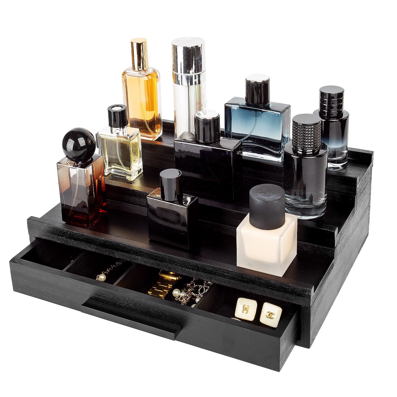 Cokritsm Wooden Cololgne Stand Cologne Organizer for Men Women, 3 ...