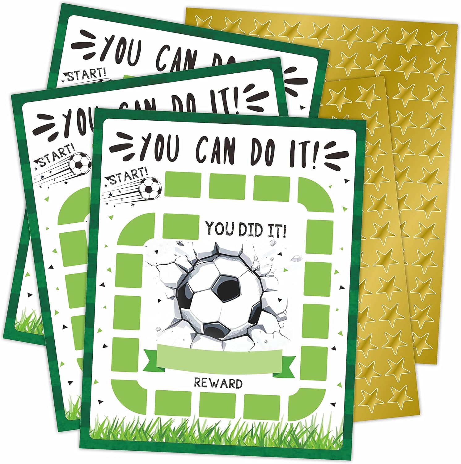 Amazon.com : Sports Reward Chart Set - Soccer Theme - 10 Charts with ...