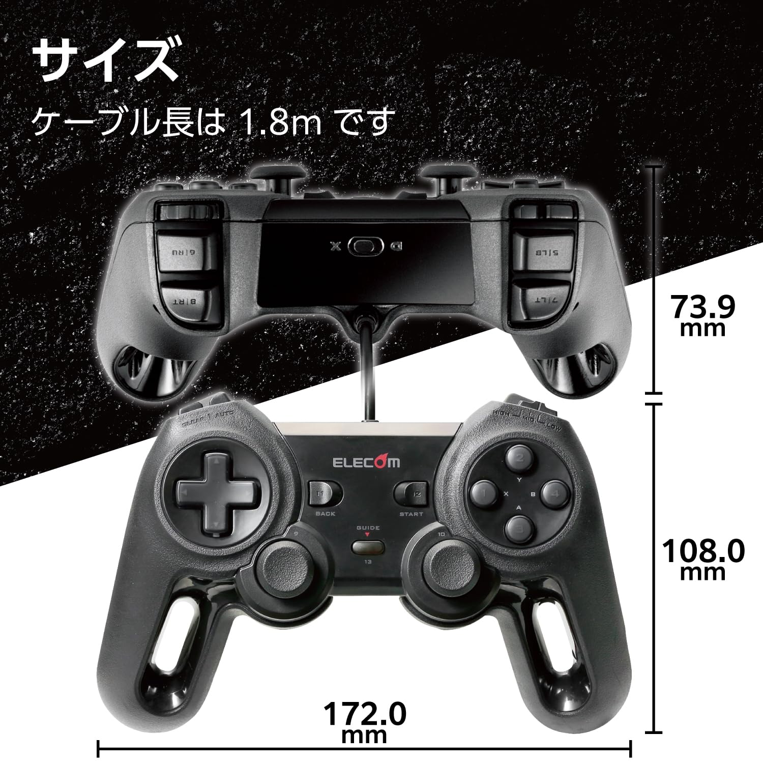Snapklik.com : Elecom JC-U4013SBK USB Gamepad, 13 Buttons, Xinput ...