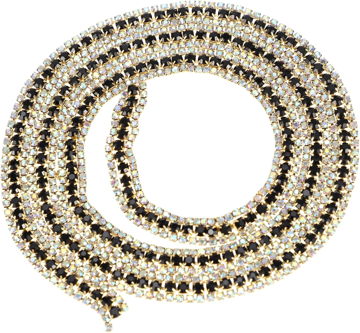 Amazon.com: Operitacx 5 Glass Rhinestone Chain Crystal Diamond Trim ...