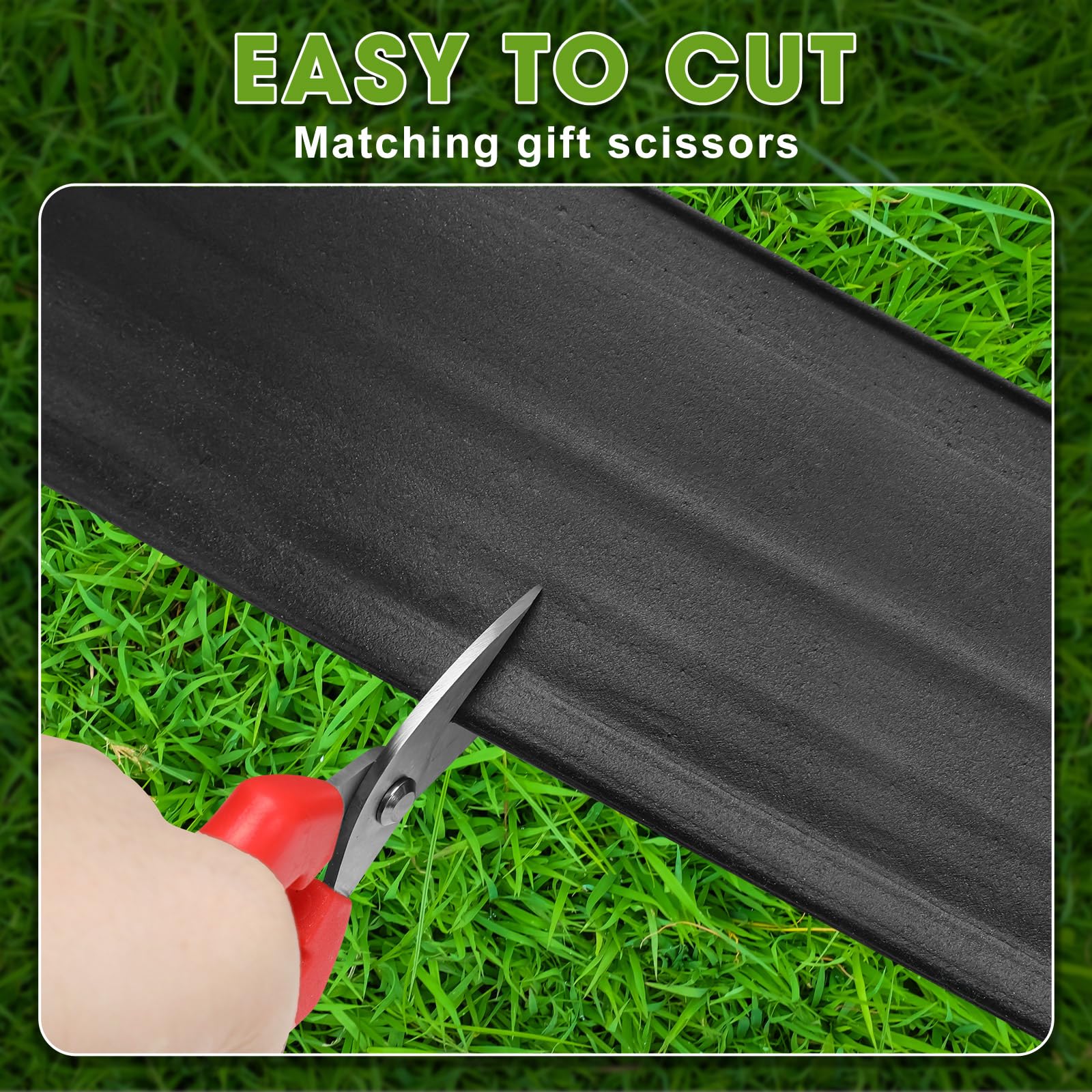 Snapklik.com : Lasnten 40 Ft Landscape Edging Coil Kit 4 Inch Tall ...