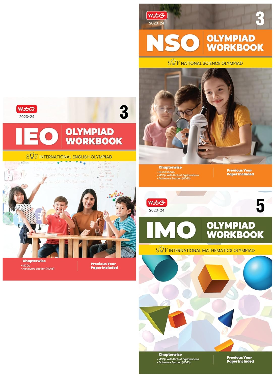 Buy MTG National Science Olympiad (NSO) Workbook for Class 3 & MTG International Mathematics ...