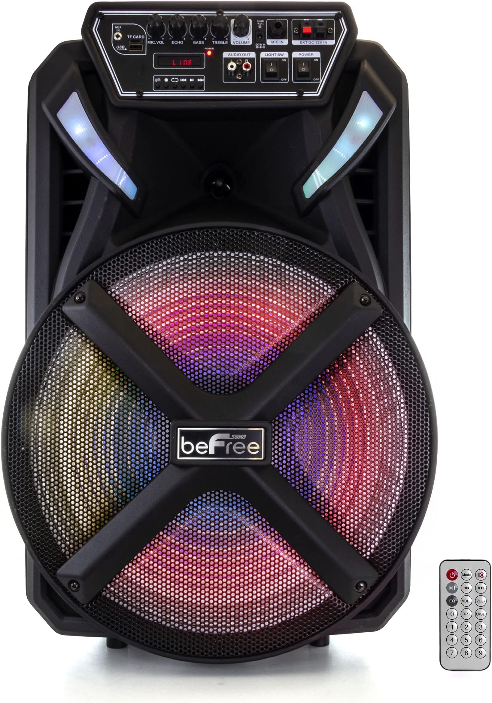 Amazon.com: beFree Sound 12 Inch 2500 Watt Bluetooth Rechargeable ...
