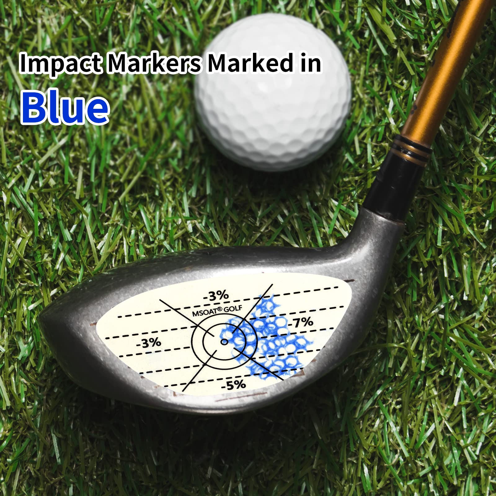 Snapklik.com : Golf Impact Tape Set 120Pcs, Self-Teaching Sweet Spot ...