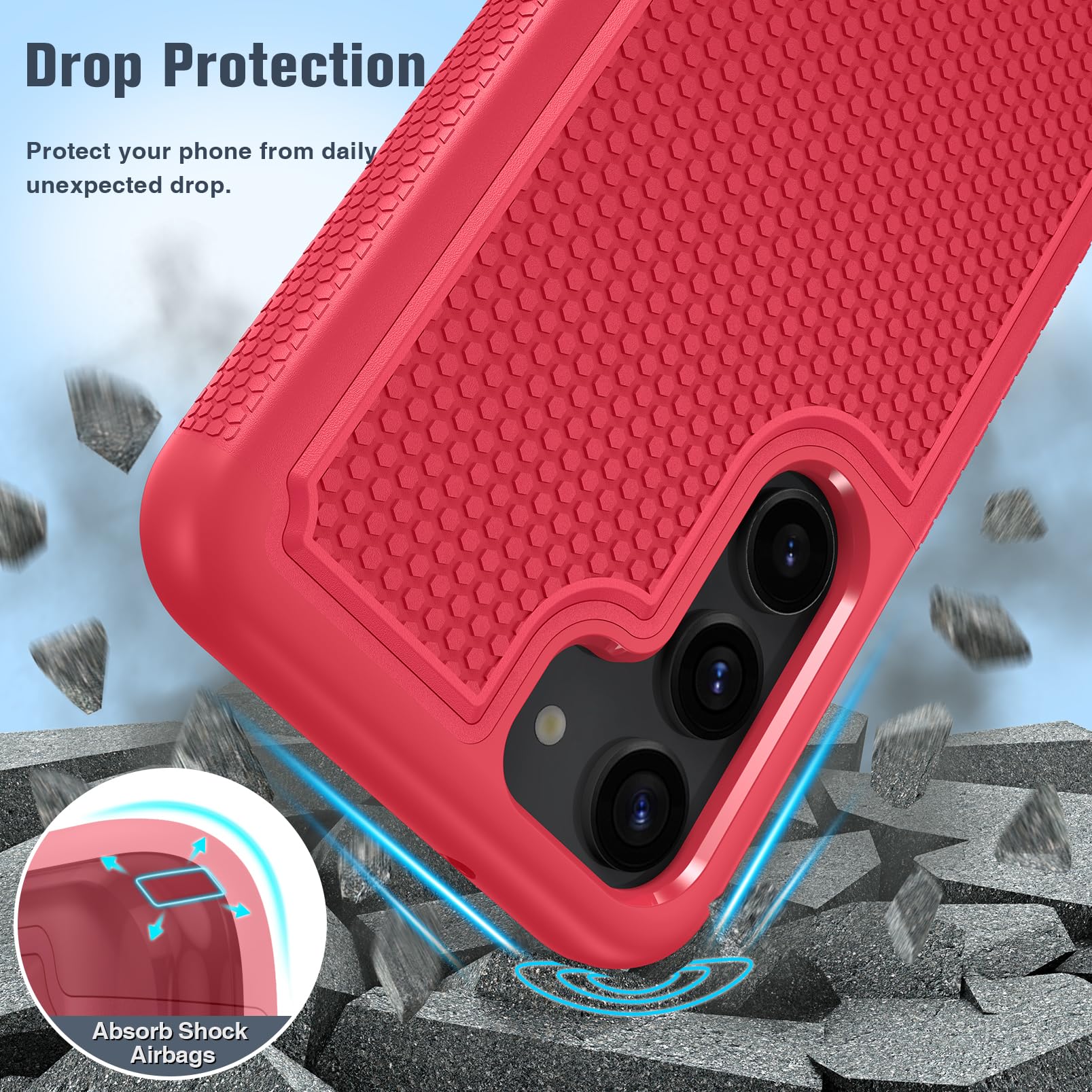 Snapklik.com : FNTCASE For Samsung Galaxy S23 Case: Dual Layer Heavy Duty Cell Phone Protective ...