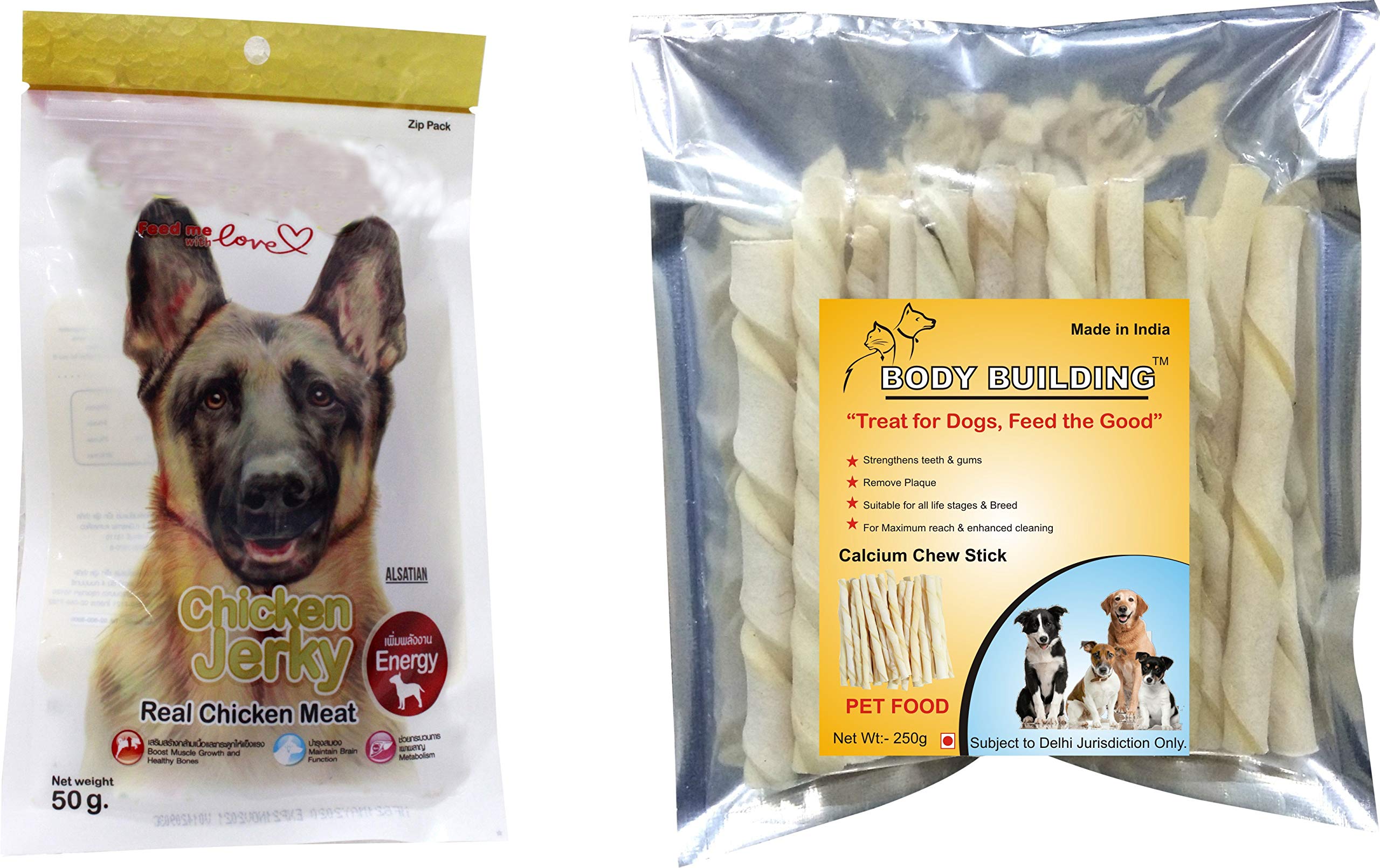 Buy Body Building 3.6kg Dog Food Combo of Chicken Munchy with Mutton ...