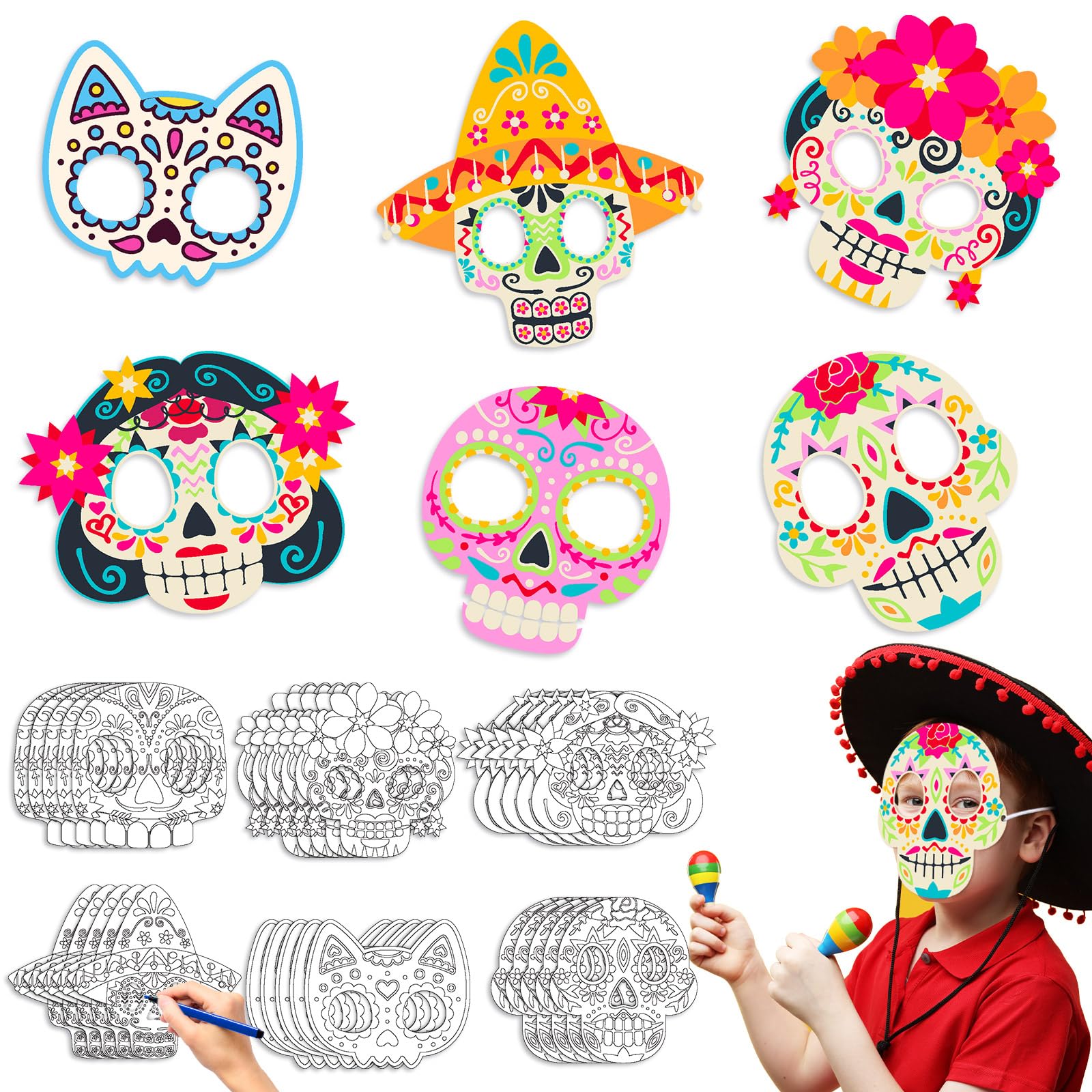 Manualidades Para Imprimir Del Día De Los Muertos 34 Ideas De