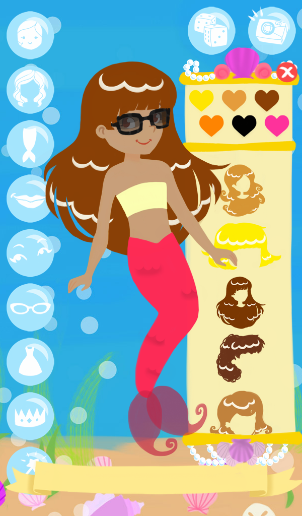 Mermaid Fashion Show - Dress Up Mermaid Princess Paper Doll Dressup ...