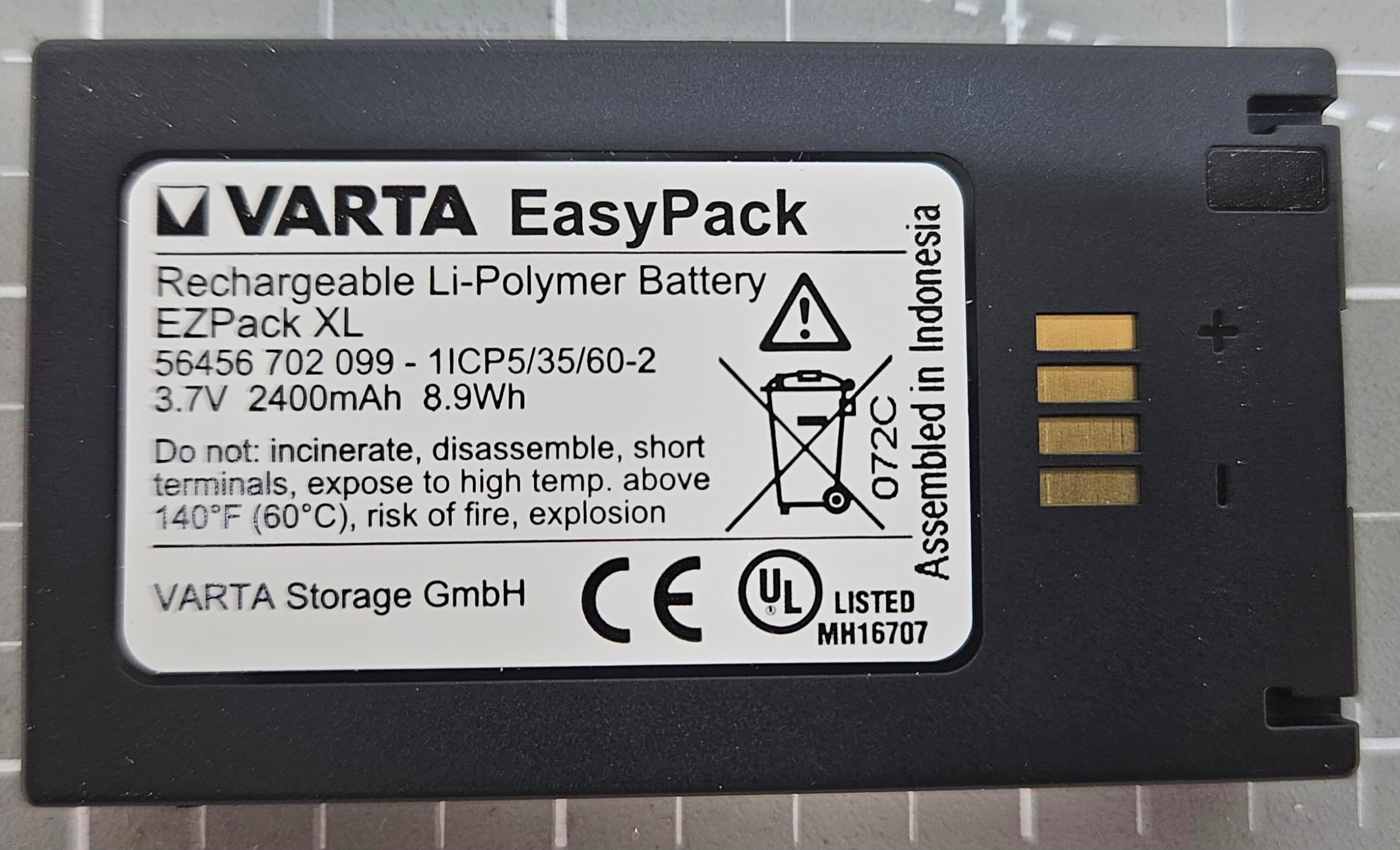 Amazon.com: VARTAA EZPack XL Rechargeable Lithium Polymer 3.7 Volt ...