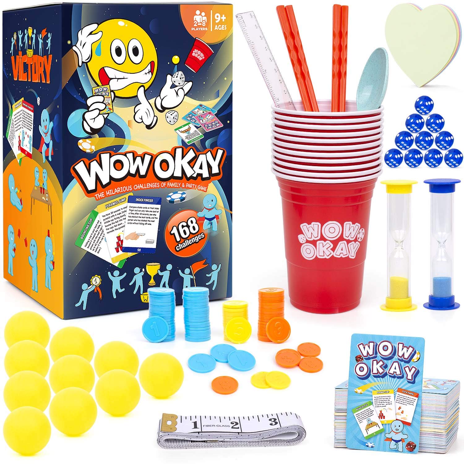 Buy Wow Okay ! The Hilarious Challenges Family Games for Game Night,168 ...