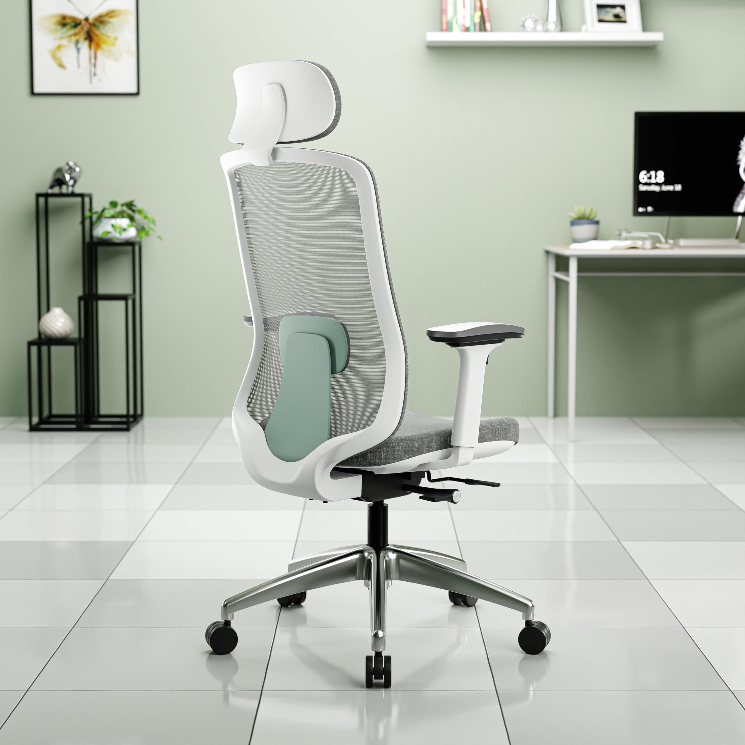 Featherlite Versa Home & Office Ergonomic Chair With, Adjustable Lumbar ...