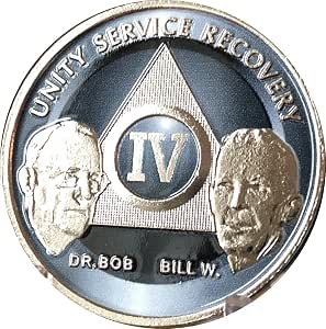 Amazon.com: 4 Year AA Founders Medallion Titanium Nickel Plated ...