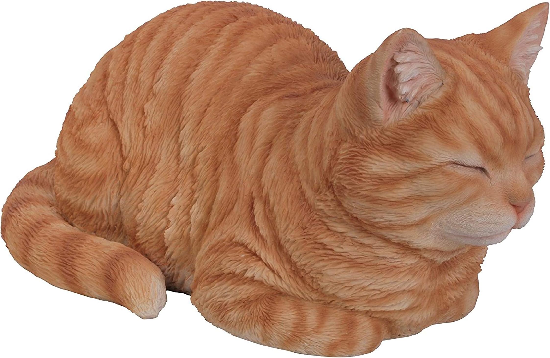 Vivid Arts Ginger Dreaming Cat Resin Ornament : Amazon.co.uk: Garden