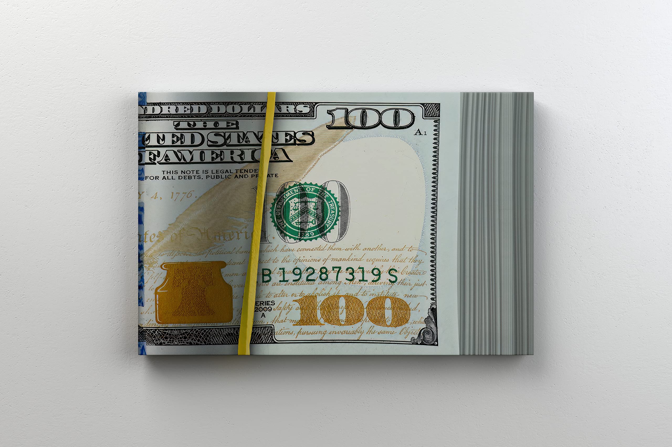 Amazon.com: Benjamin"Stacked Up" 100 Dollar Bill Money Press Design ...