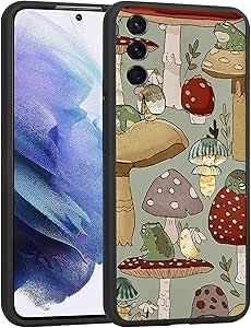 Amazon.com: Compatible with Samsung Galaxy S23 Trendy Case, Cute Cottagecore Aesthetic Frog and ...