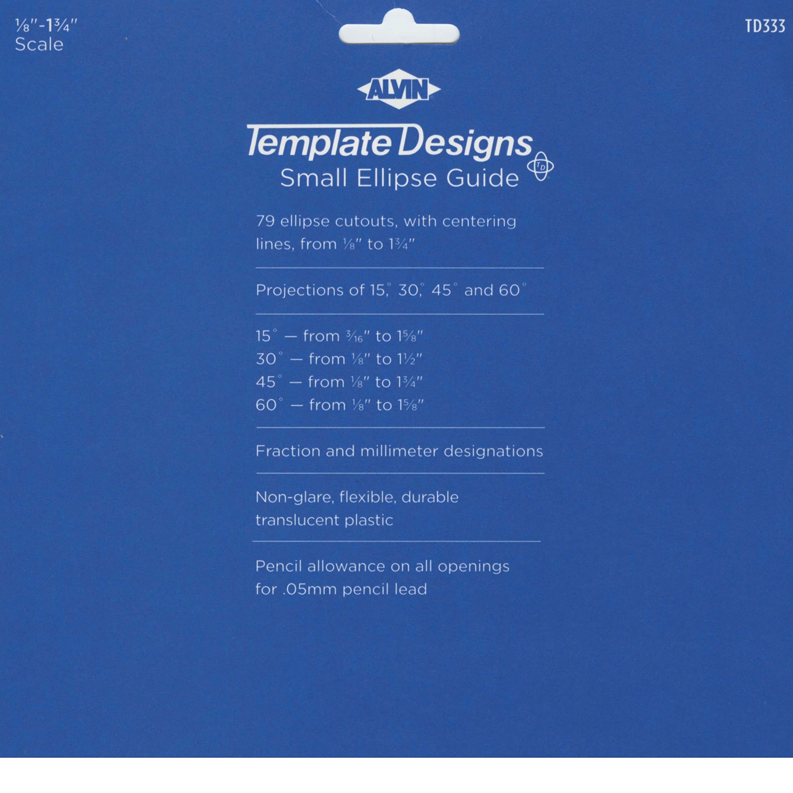 Snapklik.com : ALVIN TD333, Multi-Purpose Small Ellipse Guide Template ...