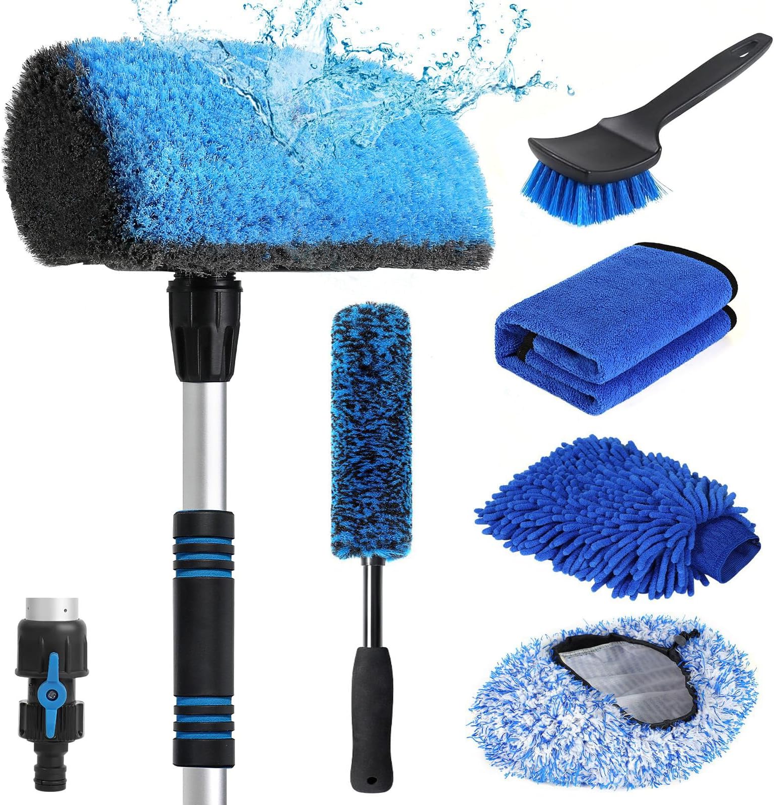 Amazon.com: Rotating Car Wash Brush, High Pressure Car Foam Brush ...