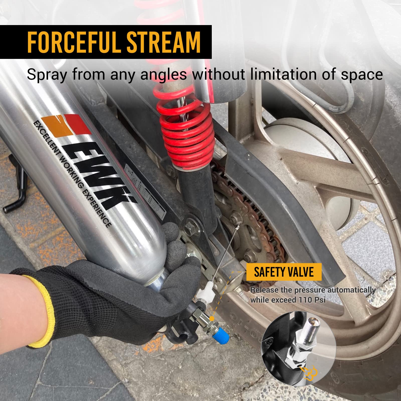 Snapklik.com : EWK Patented Aluminum Refillable Aerosol Spray Can