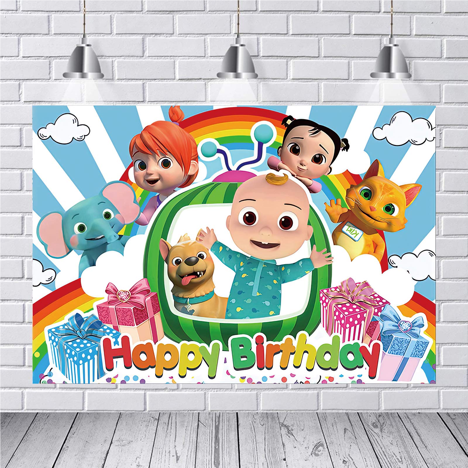 Buy Cocomelon Background for Birthday DIY Party Backdrop Newborn ...