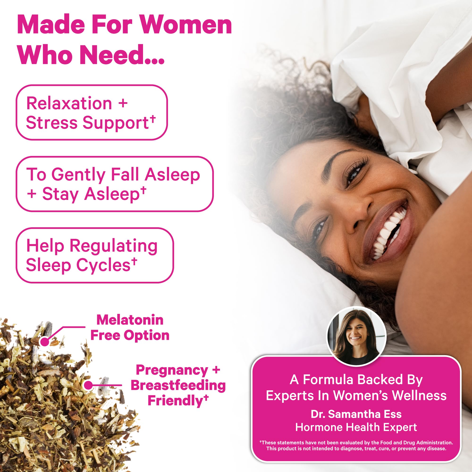 Snapklik.com : Pink Stork Organic Sleep Tea - Melatonin-Free - Calming ...