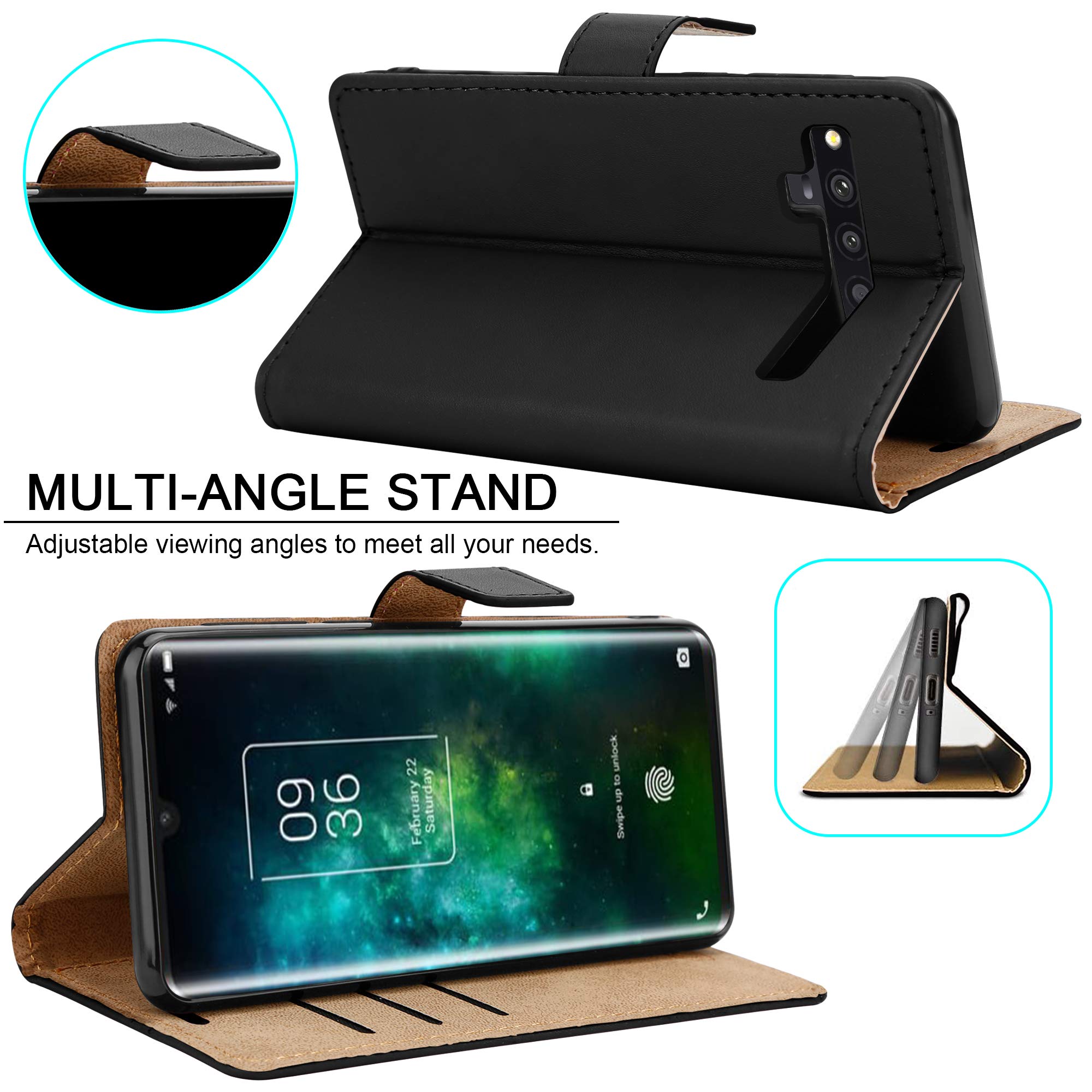 For TCL 305 306 403 405 406 20 SE 40R Case Leather Wallet Flip Stand ...
