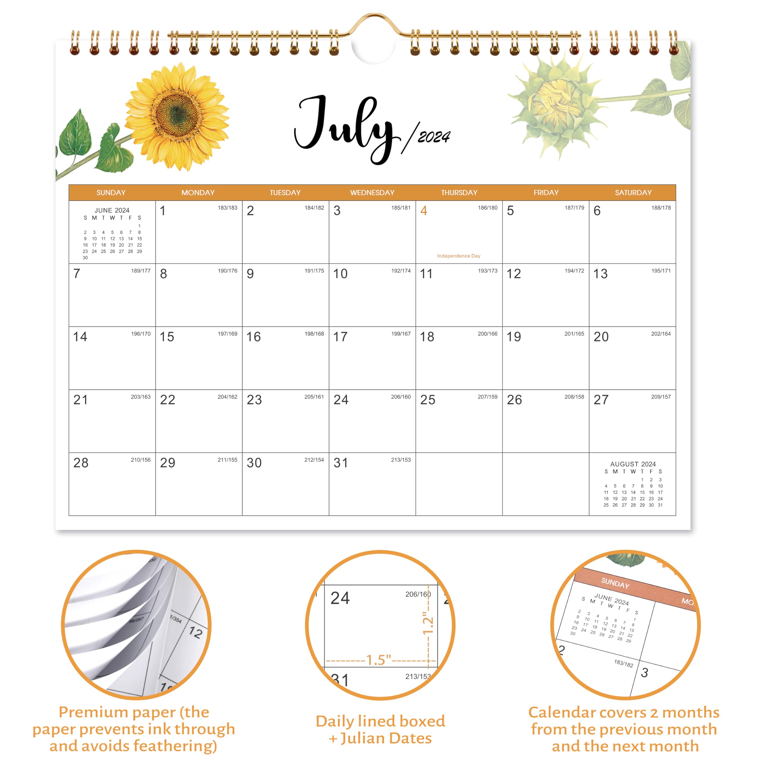 Snapklik.com : Calendar 2024 - Wall Calendar 2024 Includes Jan 2024 ...