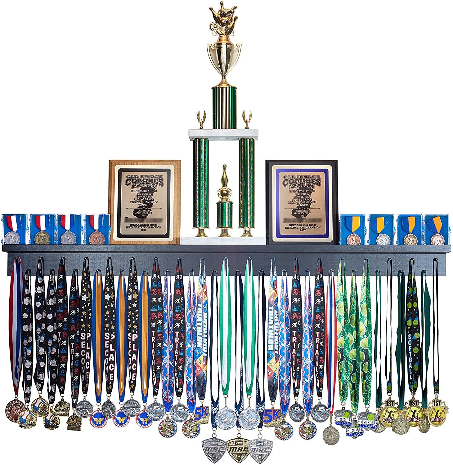 Snapklik.com : 46.5- Medal Awards Rack- The Largest Trophy Shelf And ...
