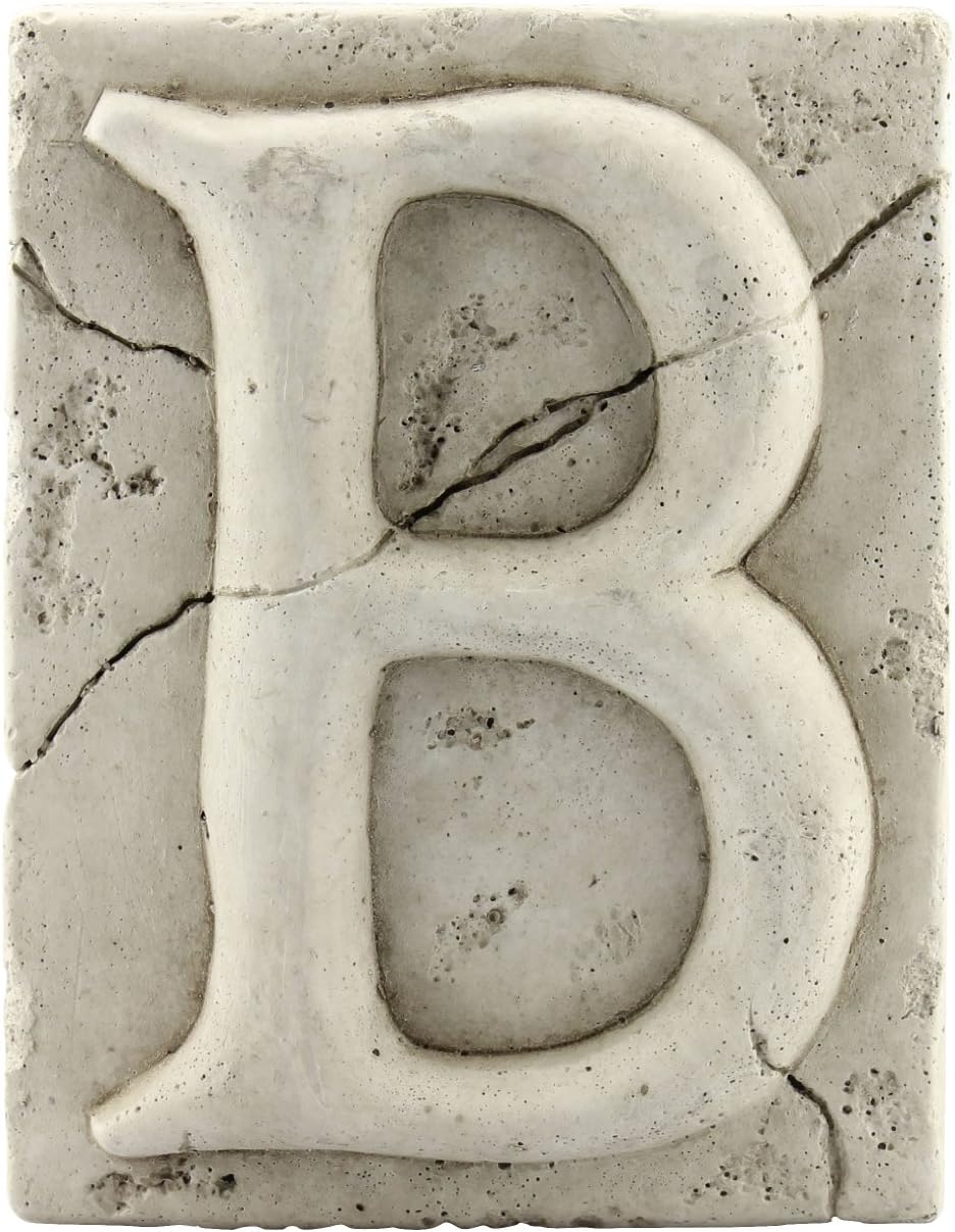 Amazon.com: Stonebriar Cement Letter Plaque-B, 6 by 8-Inch : Home & Kitchen