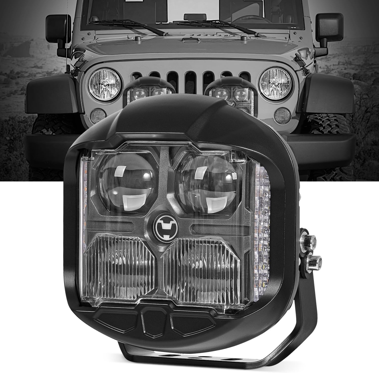 Amazon.com: YYSESRT 5.5 Inch LED Offroad Light Compatible for Wrangler ...