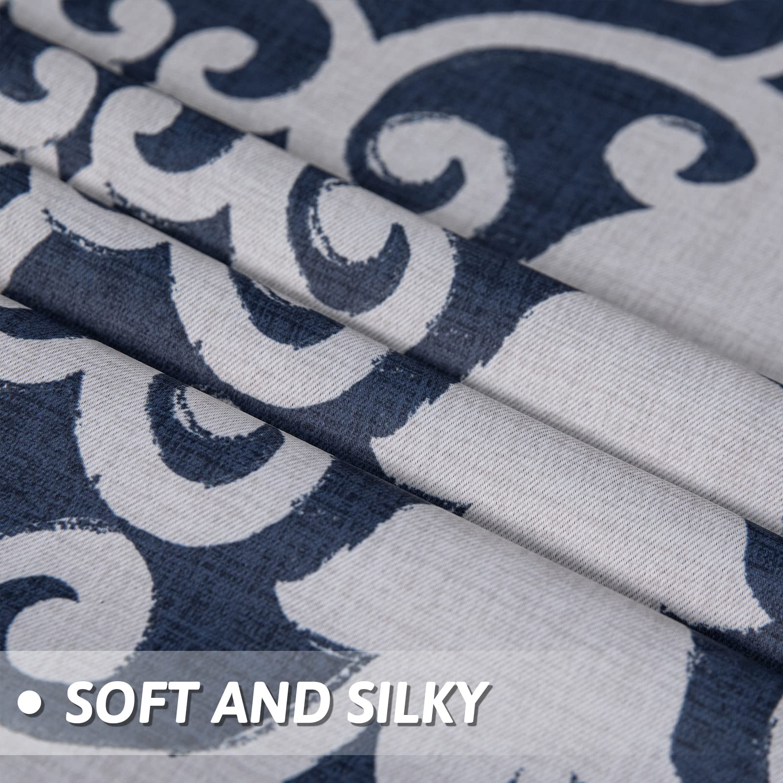 MYSKY HOME Curtains 84 inches Long for Living Room Window Treatments ...