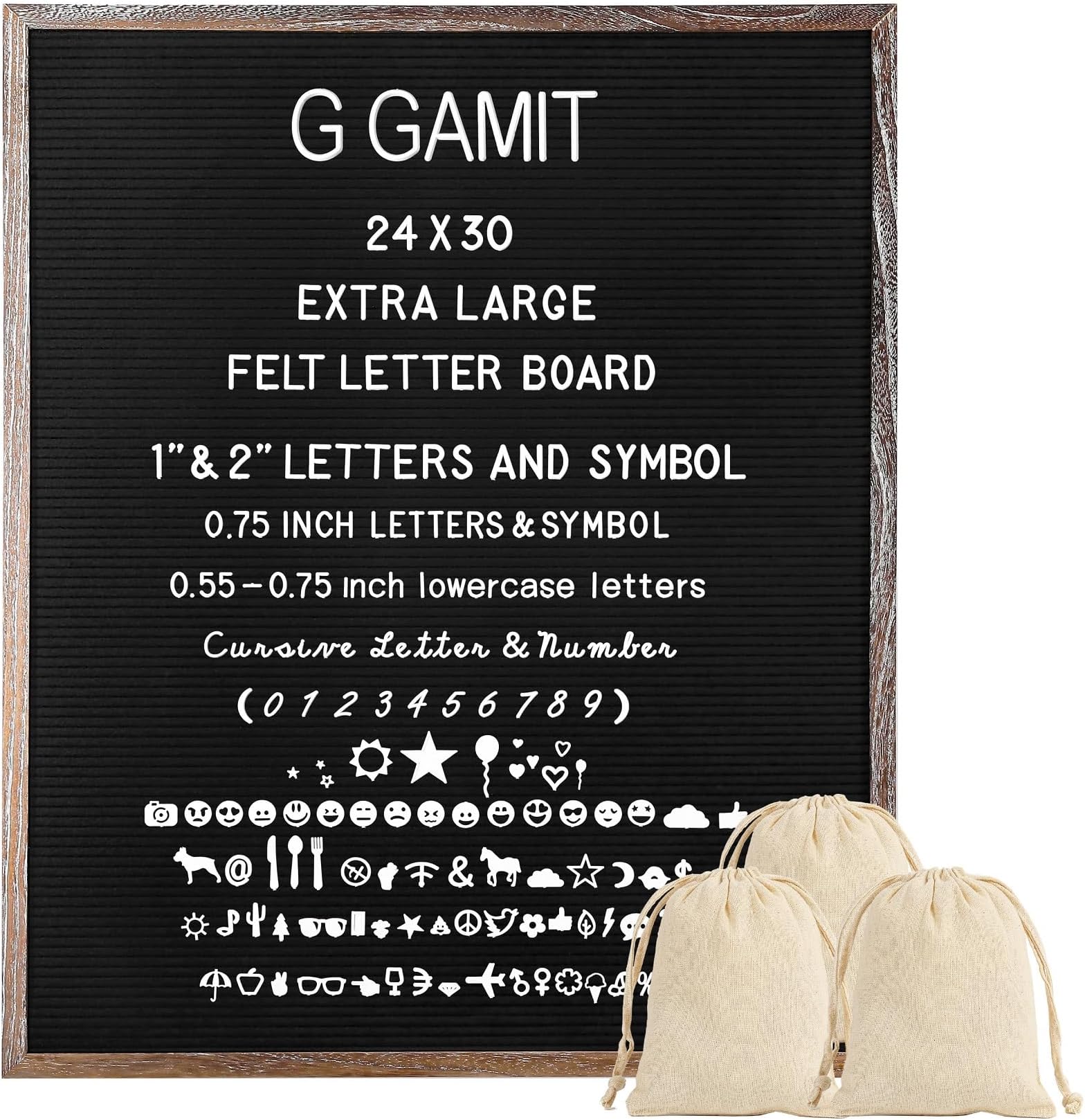 Amazon.com: Large Felt Letter Board 24x30 Inch with 748 letters, Large ...