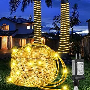Amazon.com: (New) Rope Lights, 100FT 300 LED Connectable Rope Lights ...