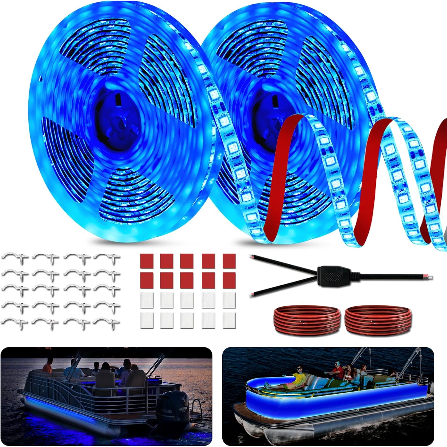 Amazon.com: JUIOHAKY Pontoon Boat Lights Marine LED Strip Lights, Boat ...